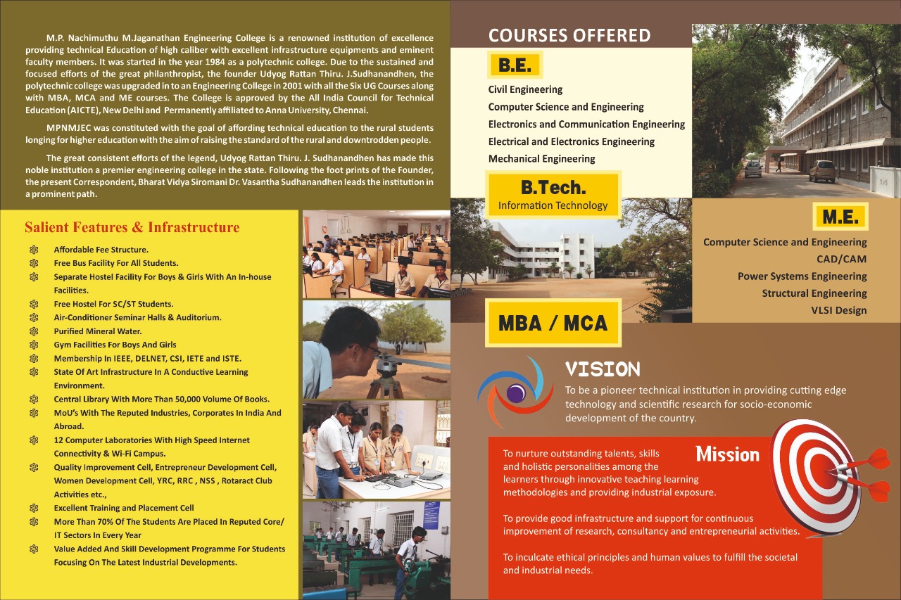 College Brochure – MPNMJ Engineering College
